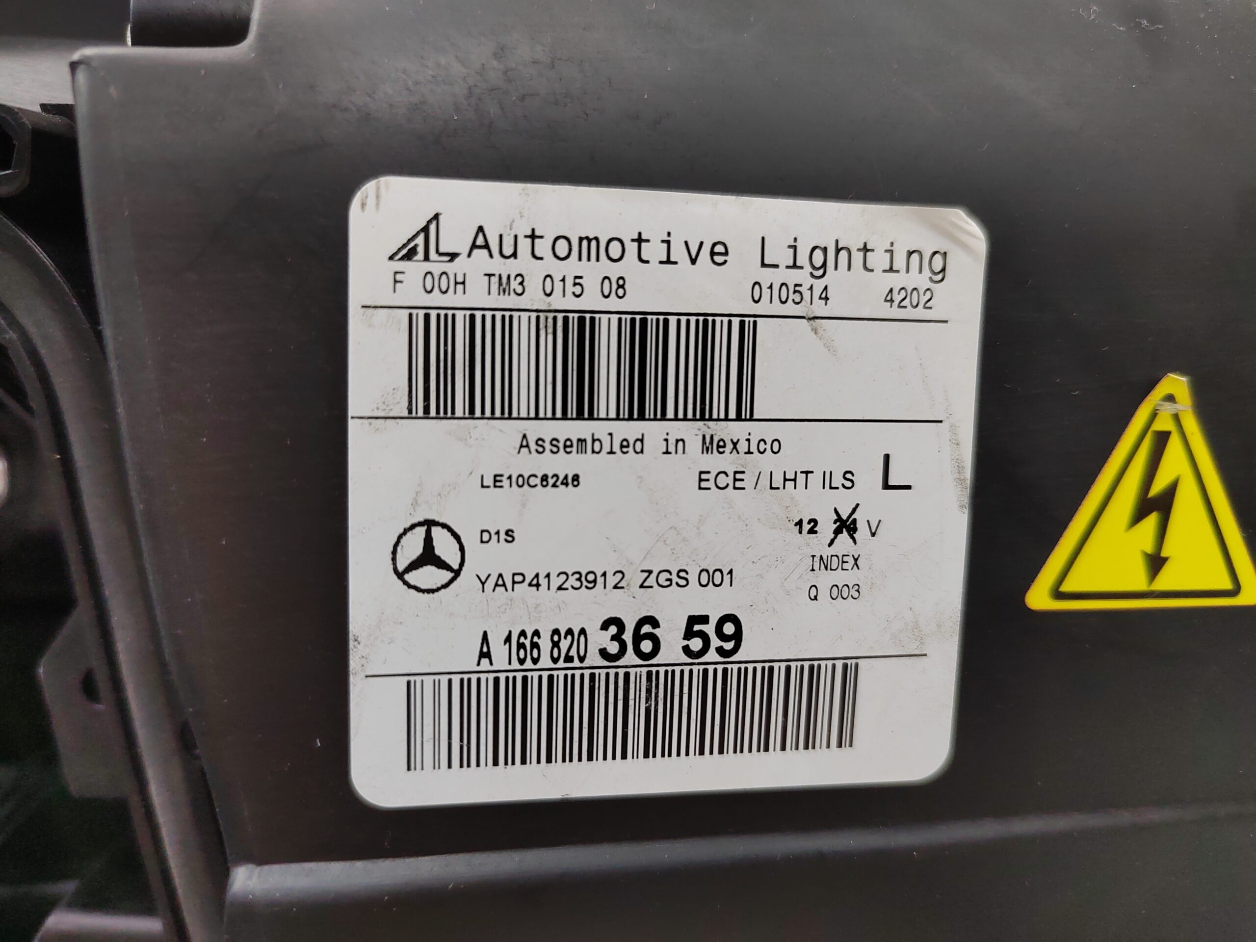 MERCEDES-BENZ GL-CLASS X166 2012-2015 XENON L.H.S HEADLIGHT ASSEMBLY ...