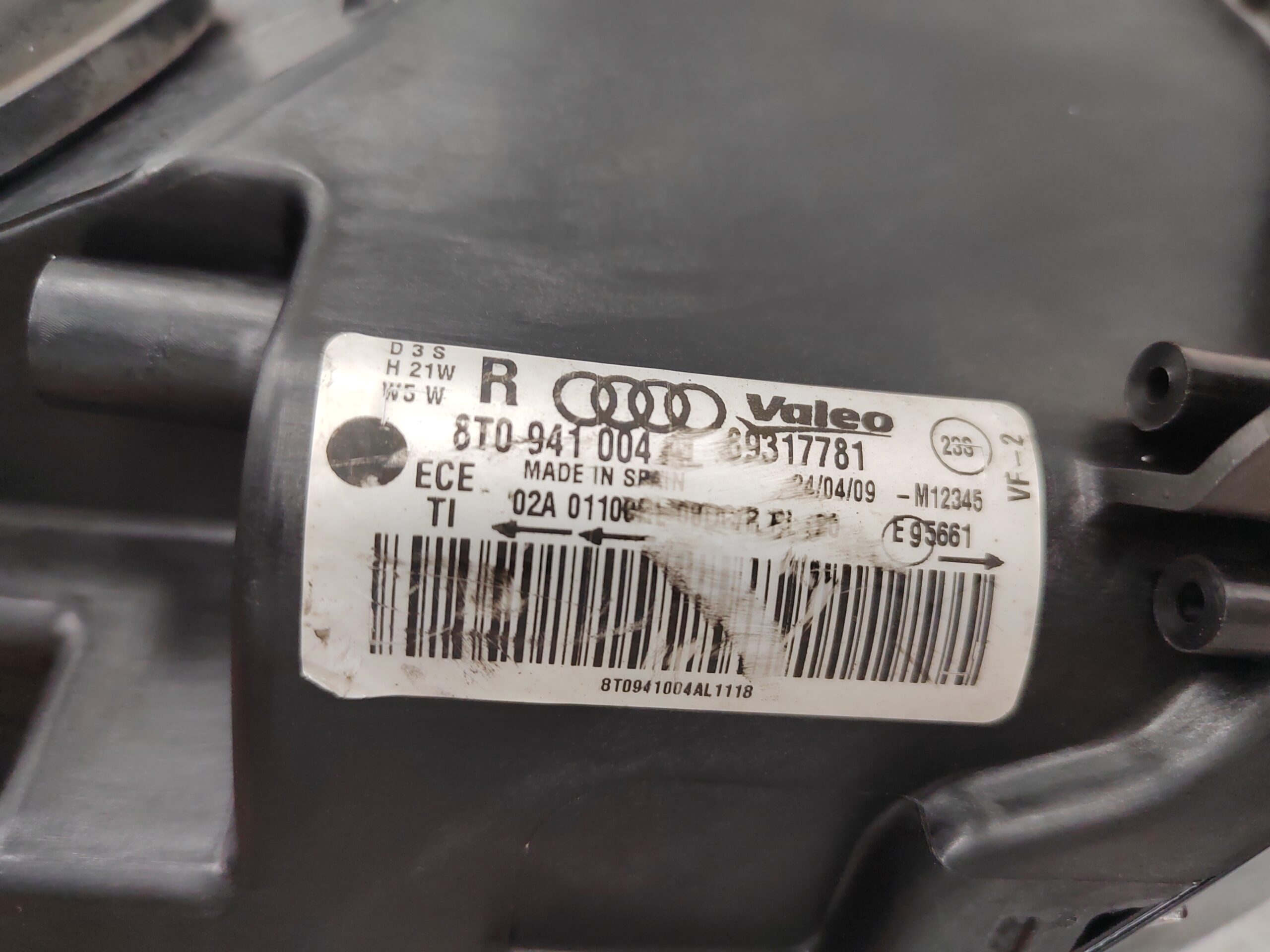 AUDI A5/S5 B8 2007-2011 XENON R.H.S HEADLIGHT ASSEMBLY - Australia ...